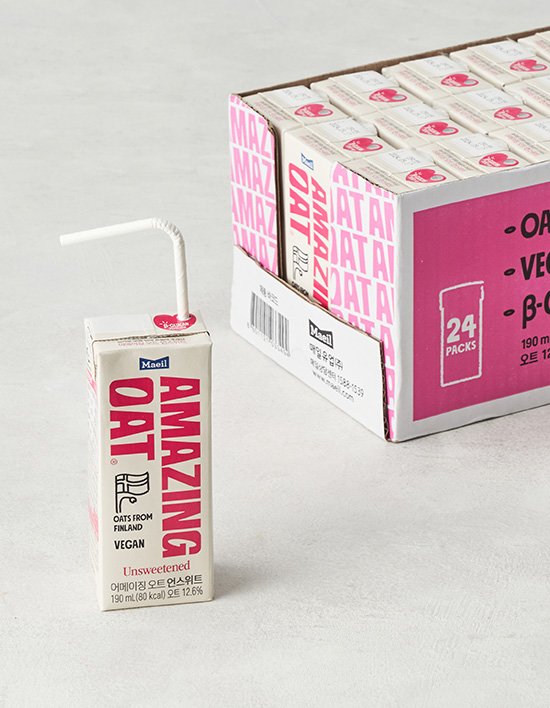 [매일] 어메이징 오트 언스위트 (190mL X 24개) - 마켓컬리